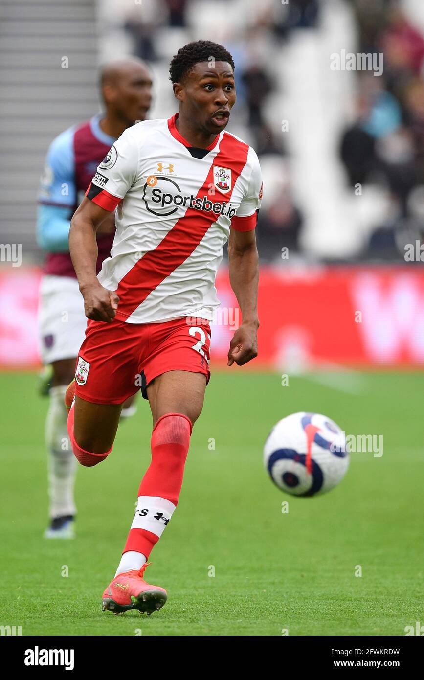 Southampton's Nathan Tella during the Premier League match at the ...