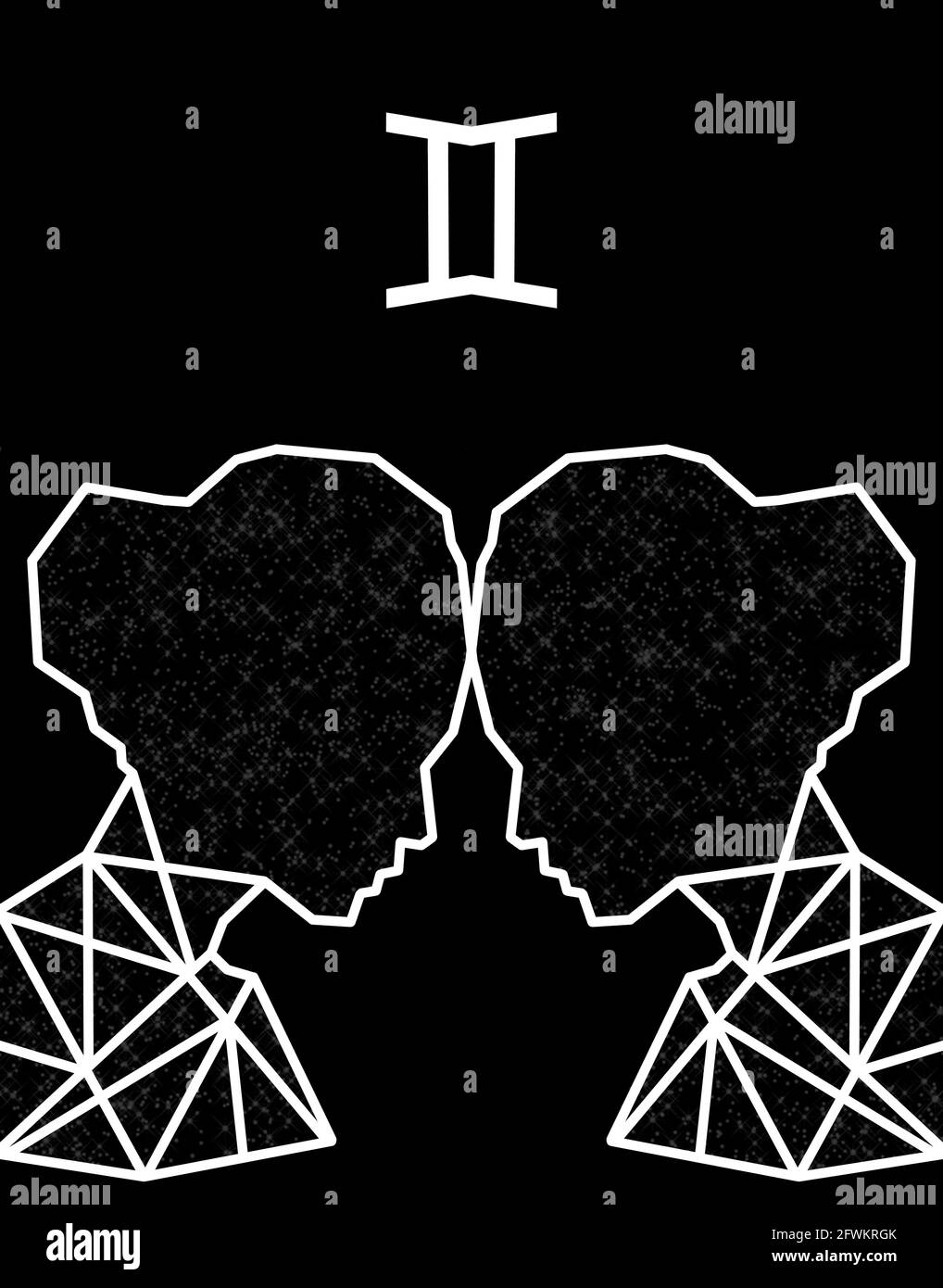 Zodiac Sign Twins Gemini High Resolution Stock Photography and Images ...