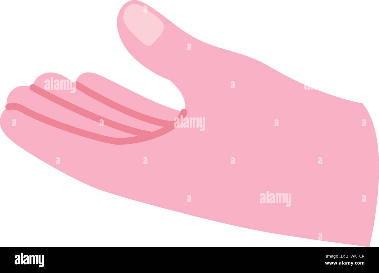 pink hand icon Stock Vector Image & Art - Alamy