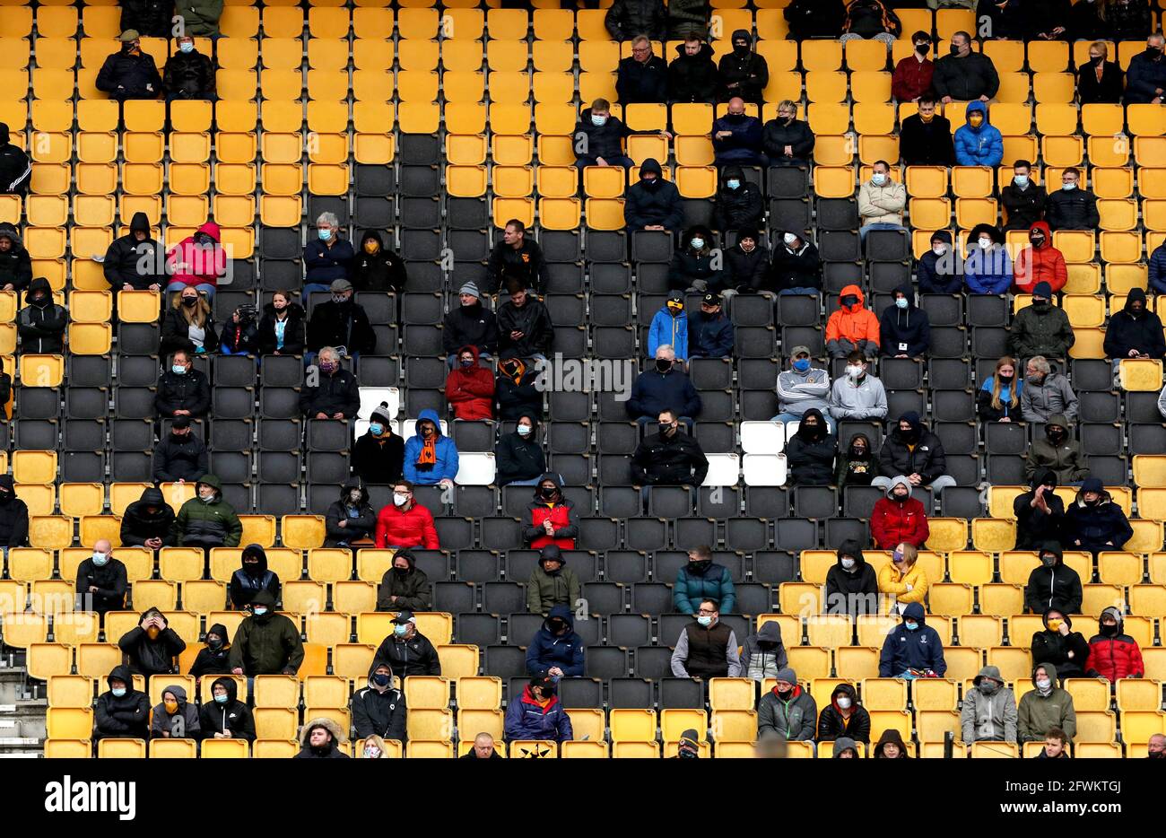 Wolverhampton Wanderers fans in the stands during the Premier League ...