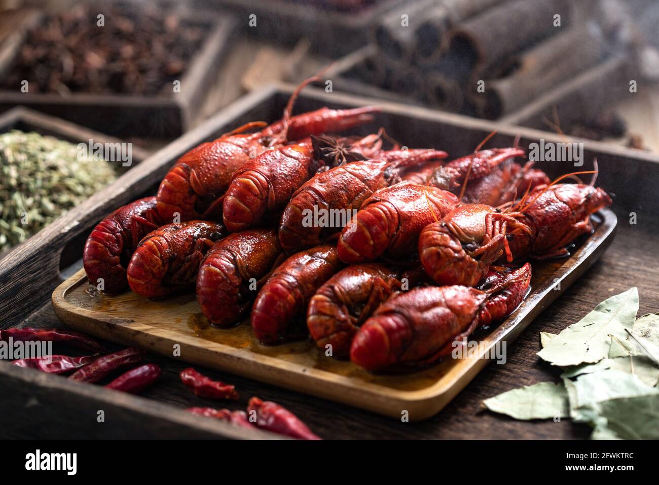 Chinese cuisine crawfish Stock Photo - Alamy