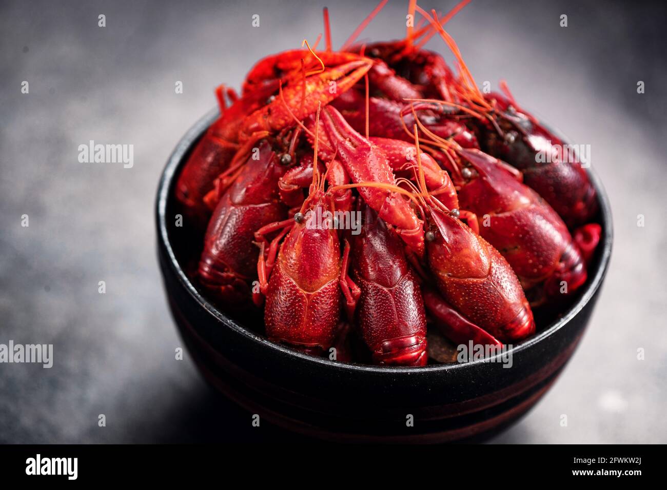 The Chinese food spicy small lobster Stock Photo - Alamy