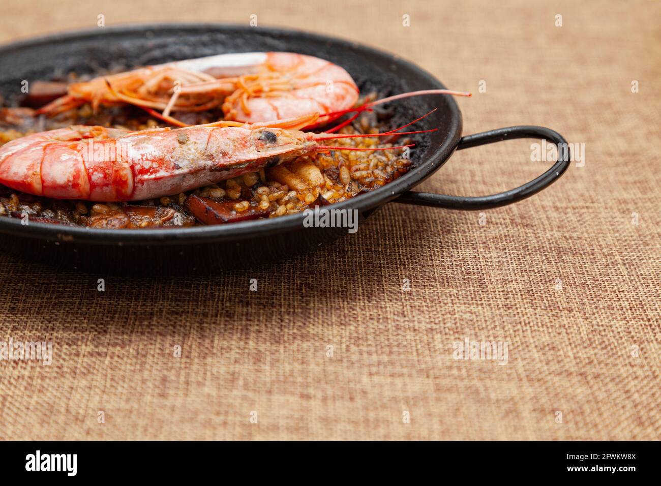 Paella spain restaurant seafood hi-res stock photography and images - Alamy