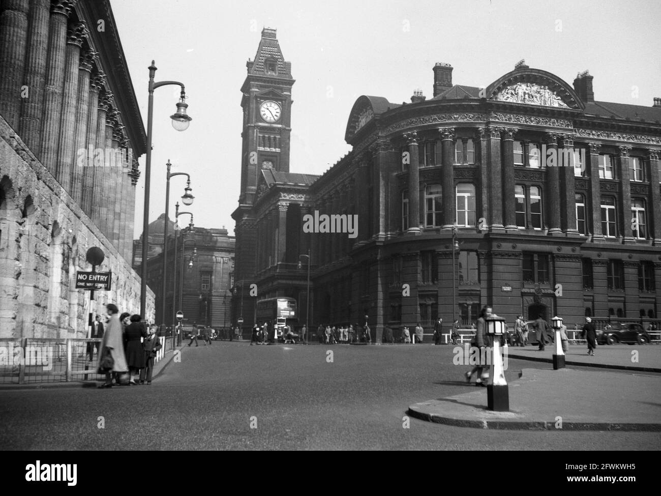 1949, historical, city centre, Victoria Square, Birmingham, England, UK ...