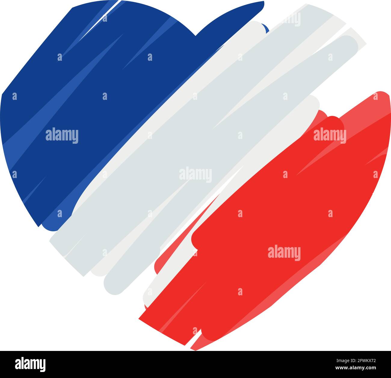 french heart design Stock Vector Image & Art - Alamy