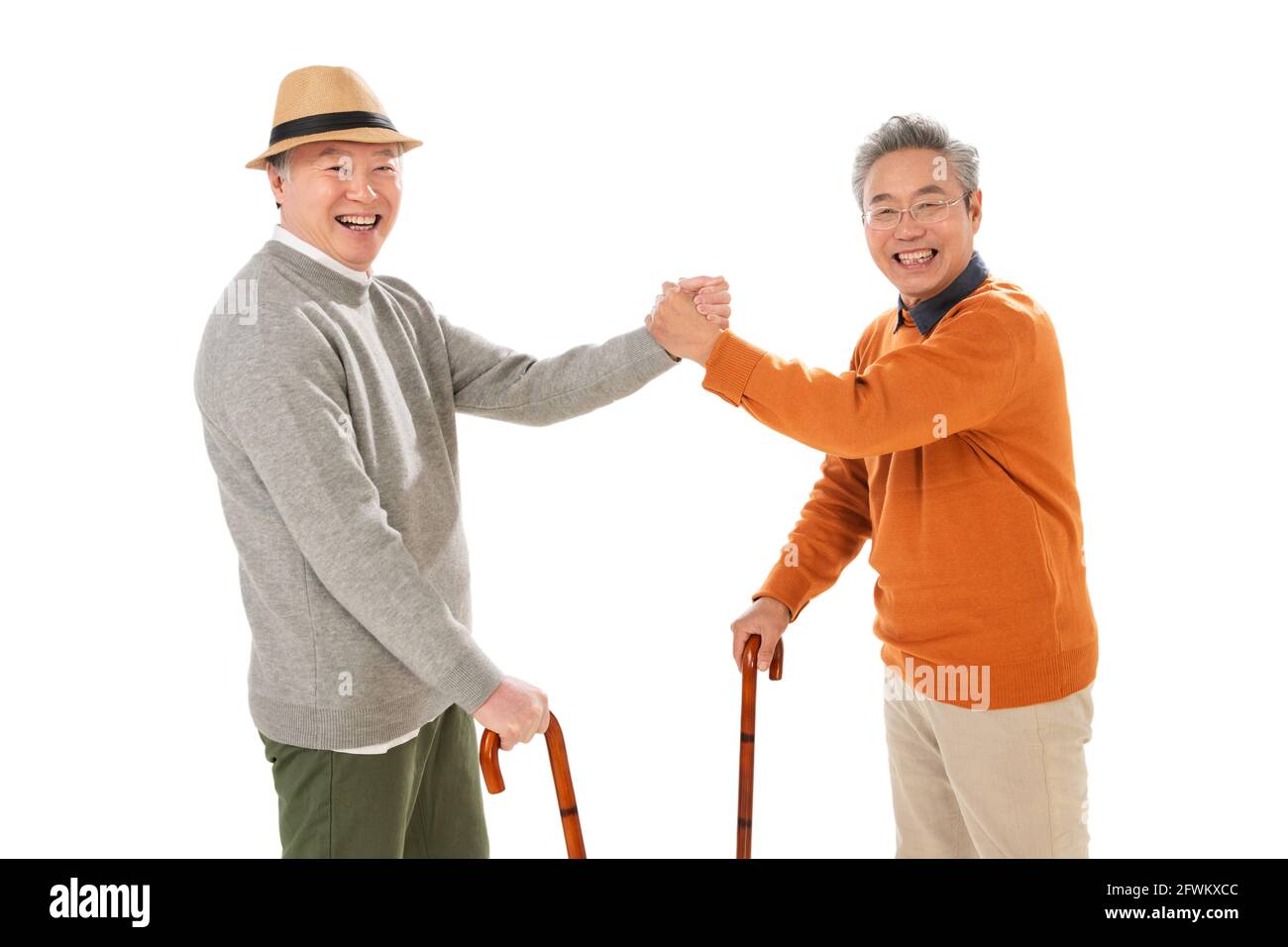 Happy old brothers Stock Photo - Alamy