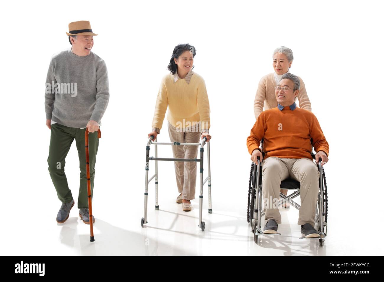 Elderly community happy old man Stock Photo - Alamy