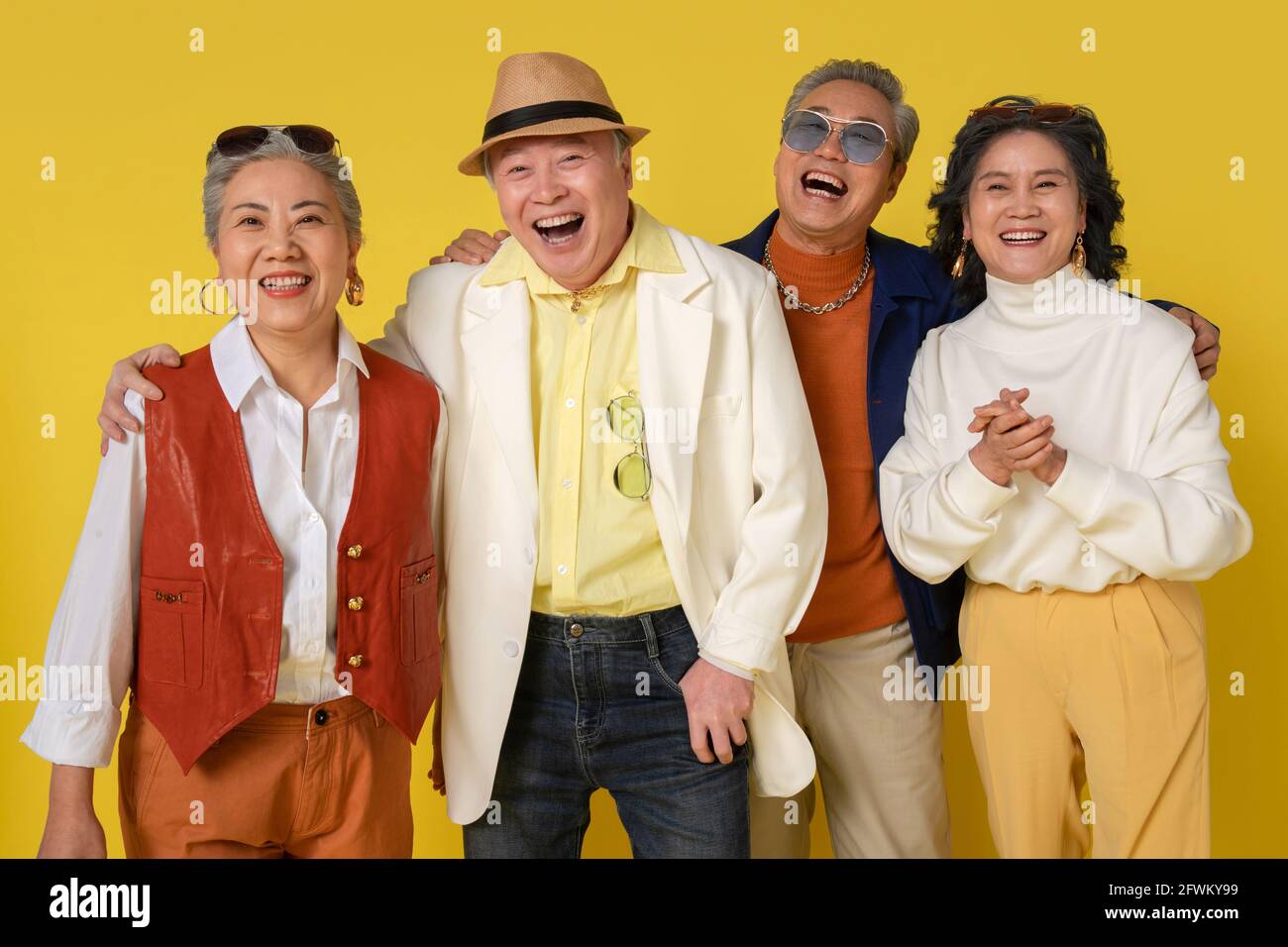 The fashion of the elderly Stock Photo - Alamy