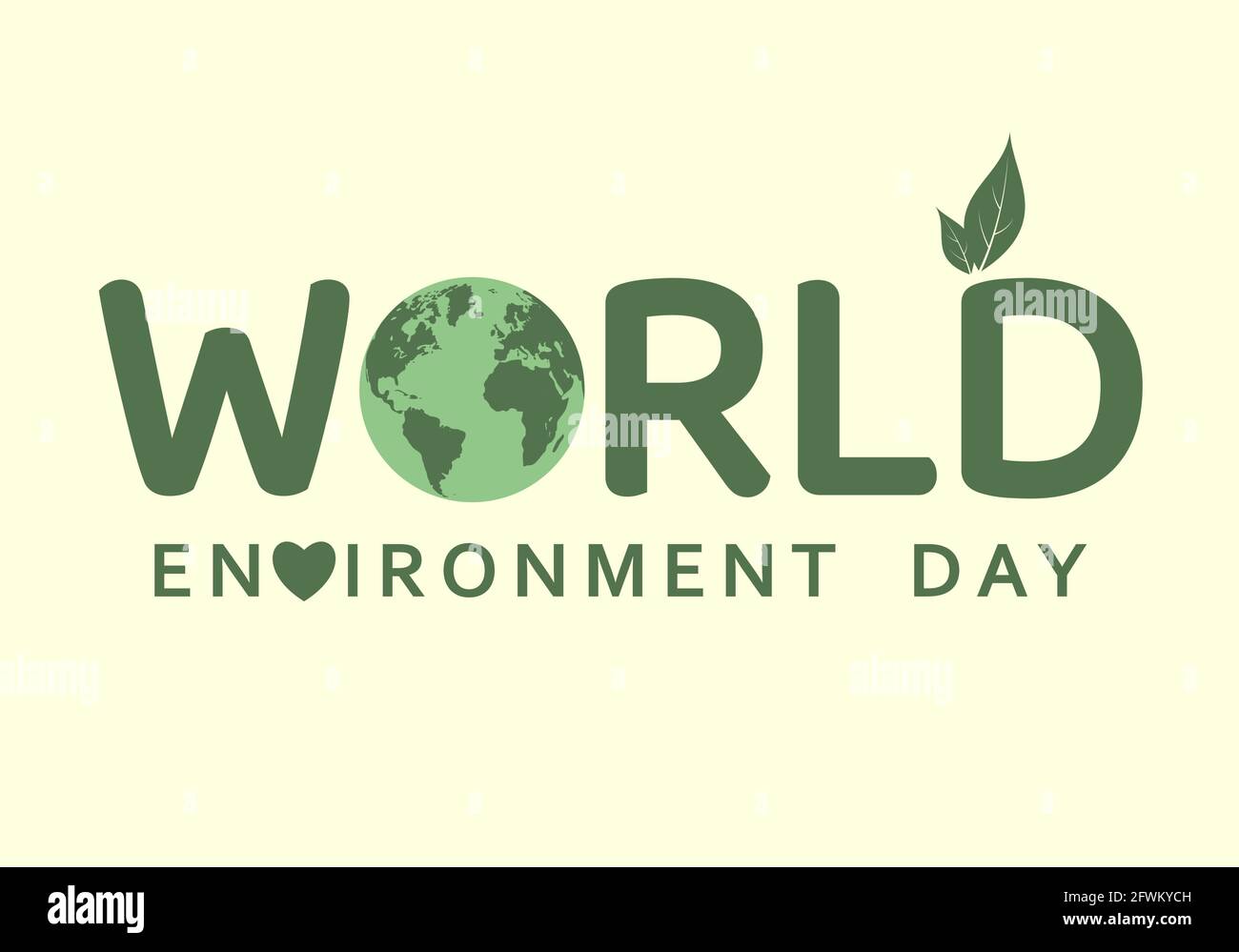 World Environment Day. Eco friendly design. Vector illustration Stock ...