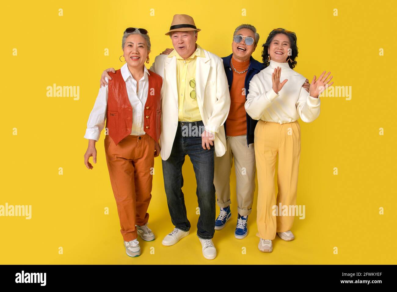 The fashion of the elderly Stock Photo - Alamy