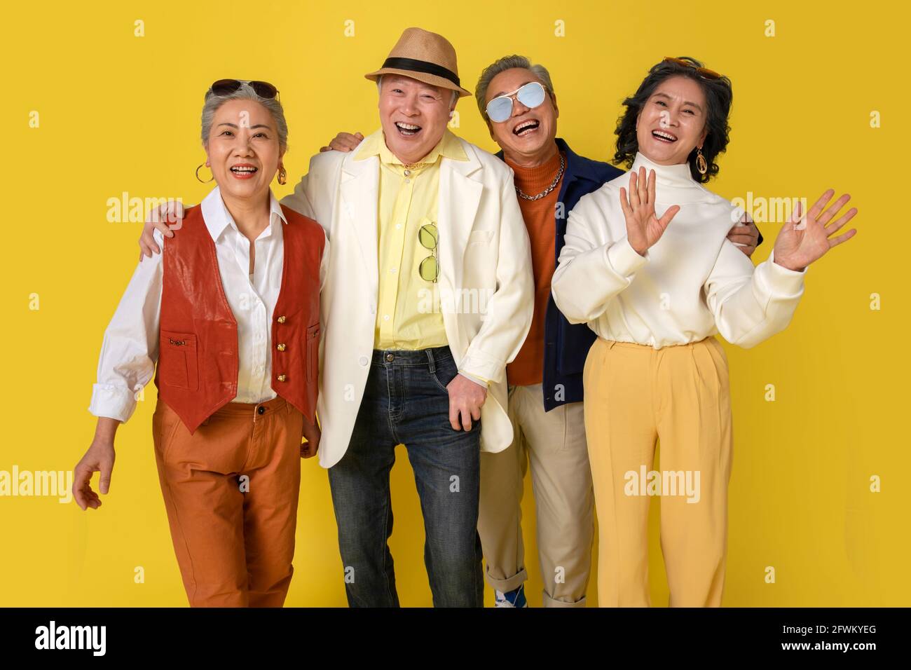 The fashion of the elderly Stock Photo - Alamy