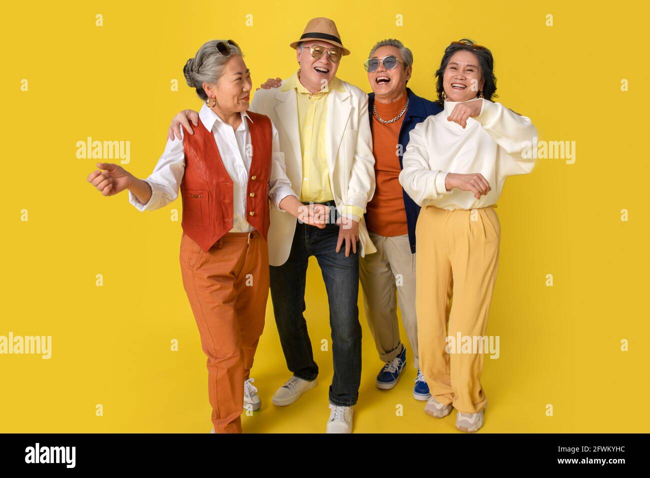 The fashion of the elderly Stock Photo - Alamy