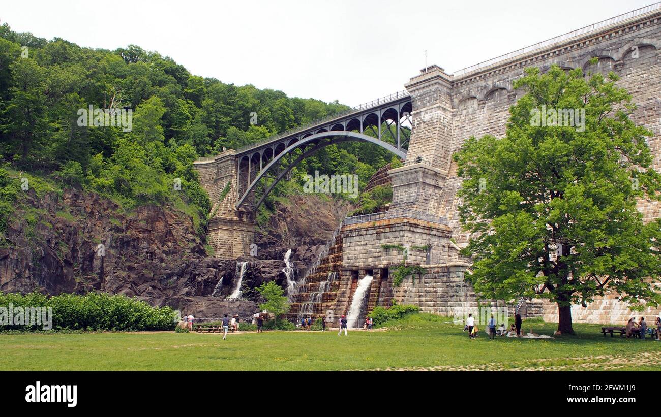 The New Croton Dam, constructed in 1892-1906, part of the New York City ...