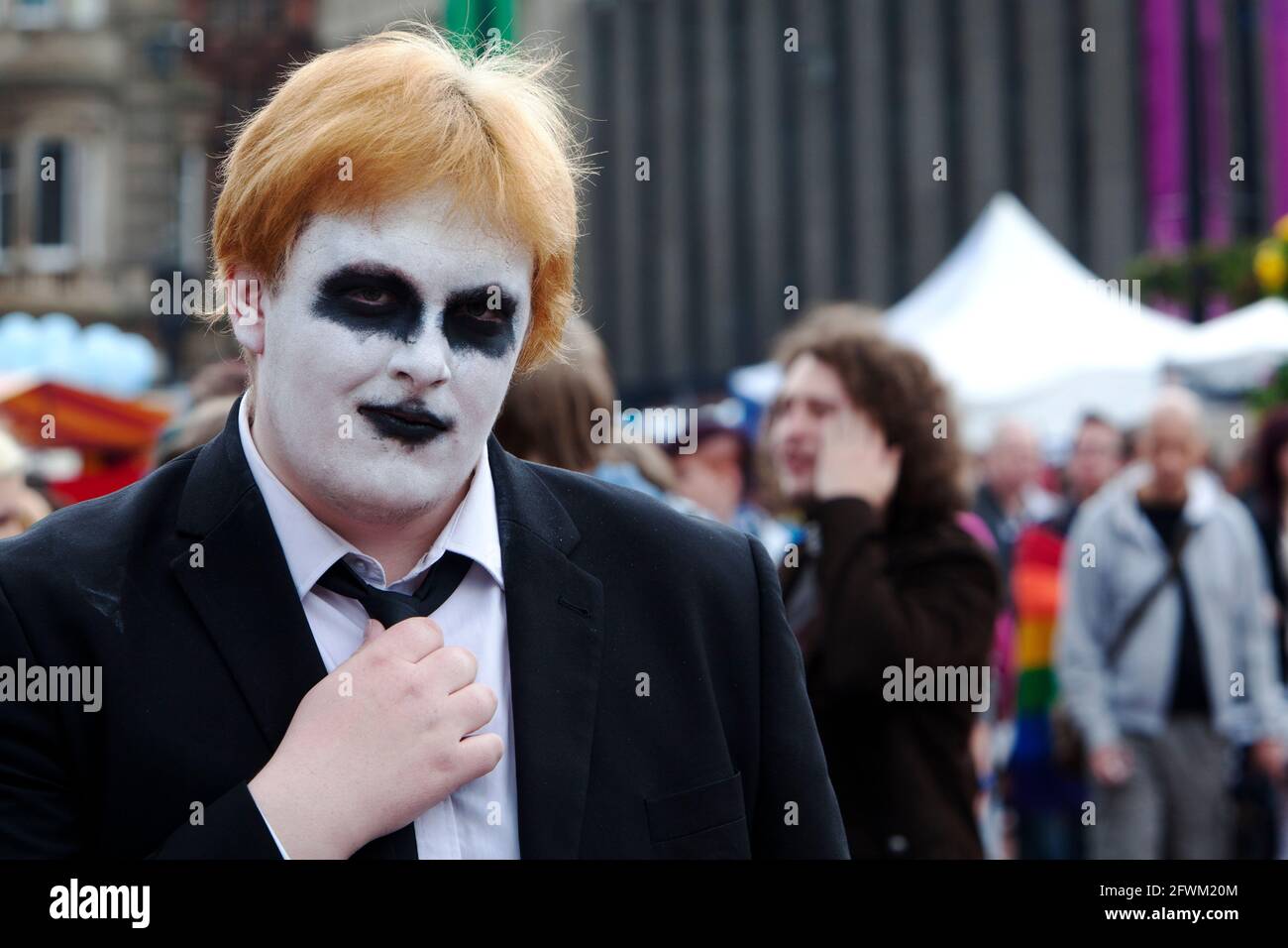 Boris Johnson character, Glasgow, Scotland Stock Photo - Alamy
