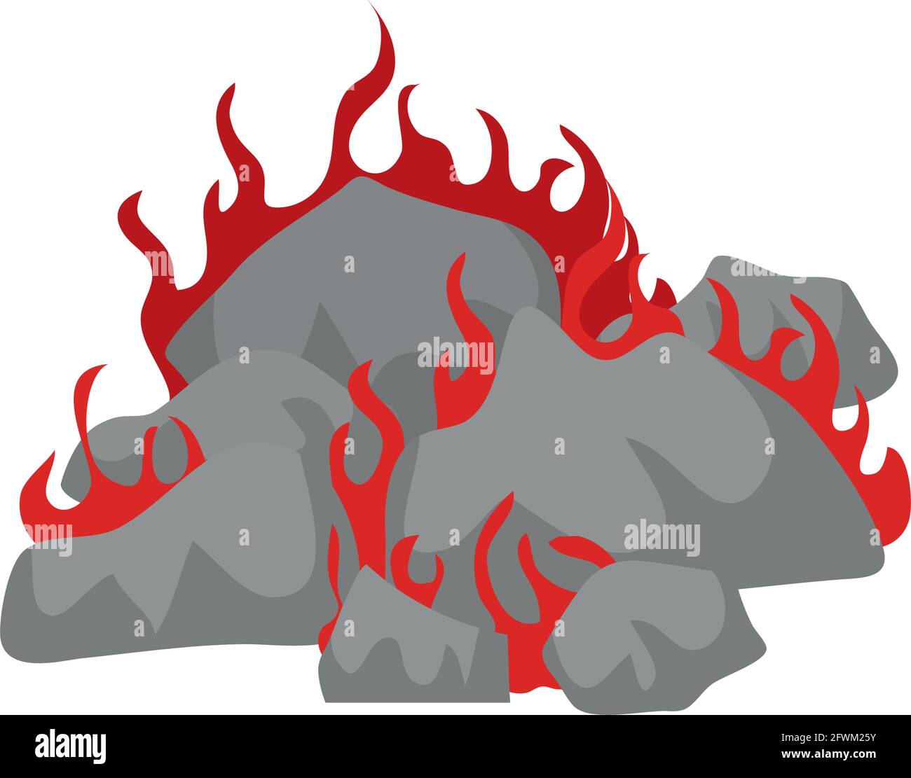 Burn pile Stock Vector Images - Alamy