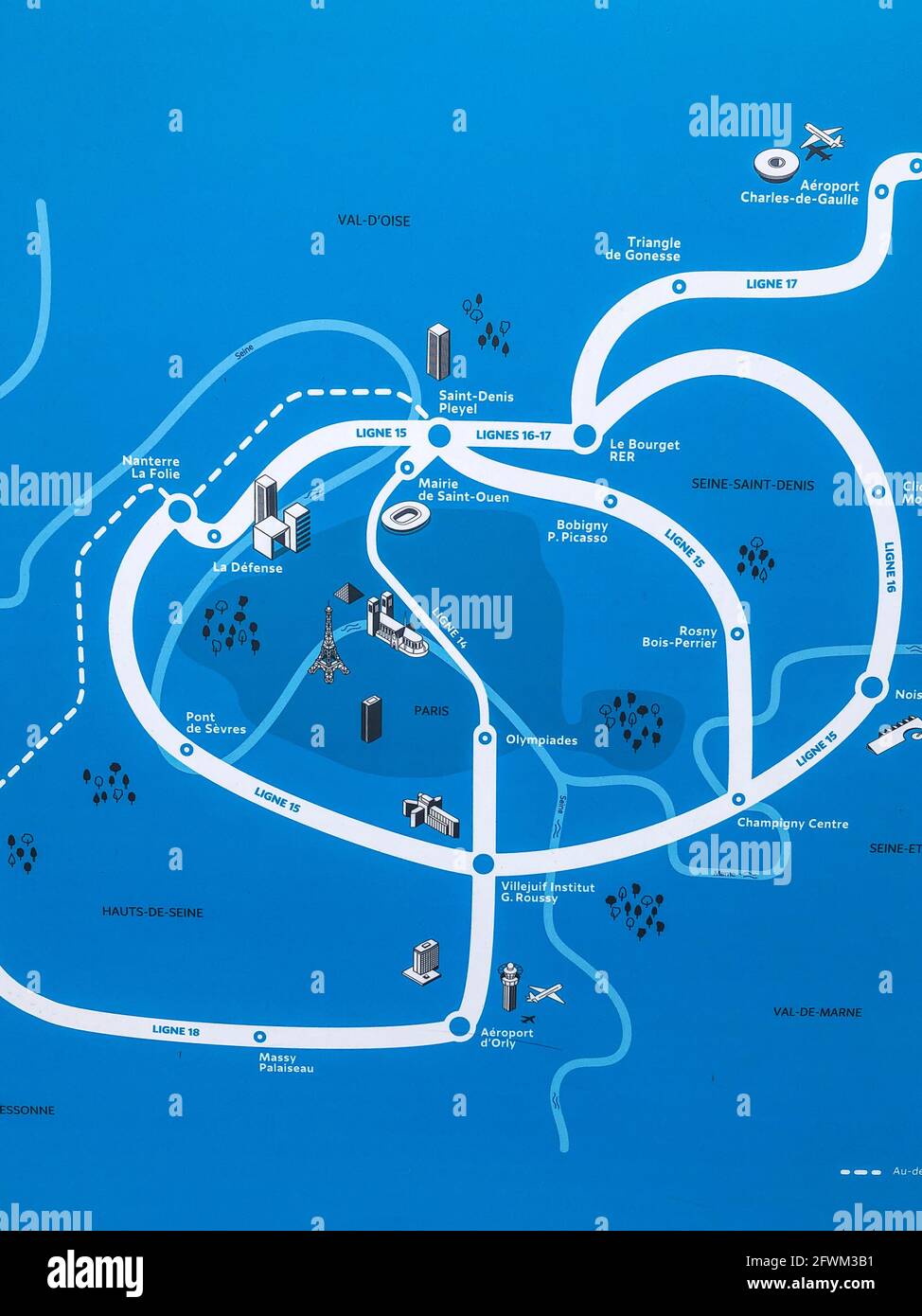 Saint-Maur, Creteil, France, Subway COnstruction Site, Public ...