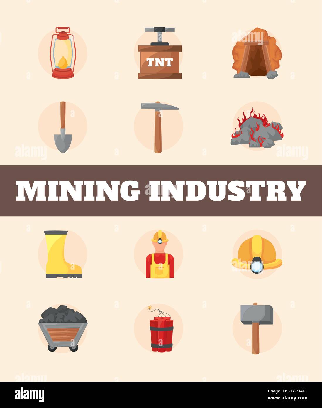 mining industry items Stock Vector Image & Art - Alamy