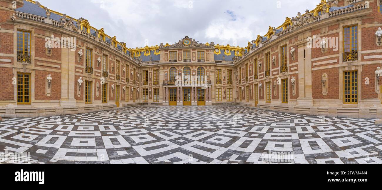 Versailles, France - 19 05 2021: Castle of Versailles. View of the ...
