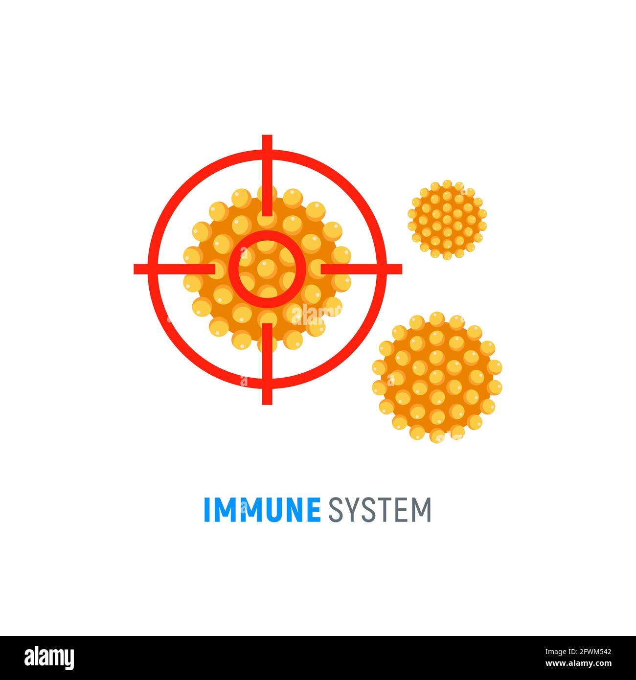 Immune bacteria system sign. Antibacterial virus sign. Immune ...
