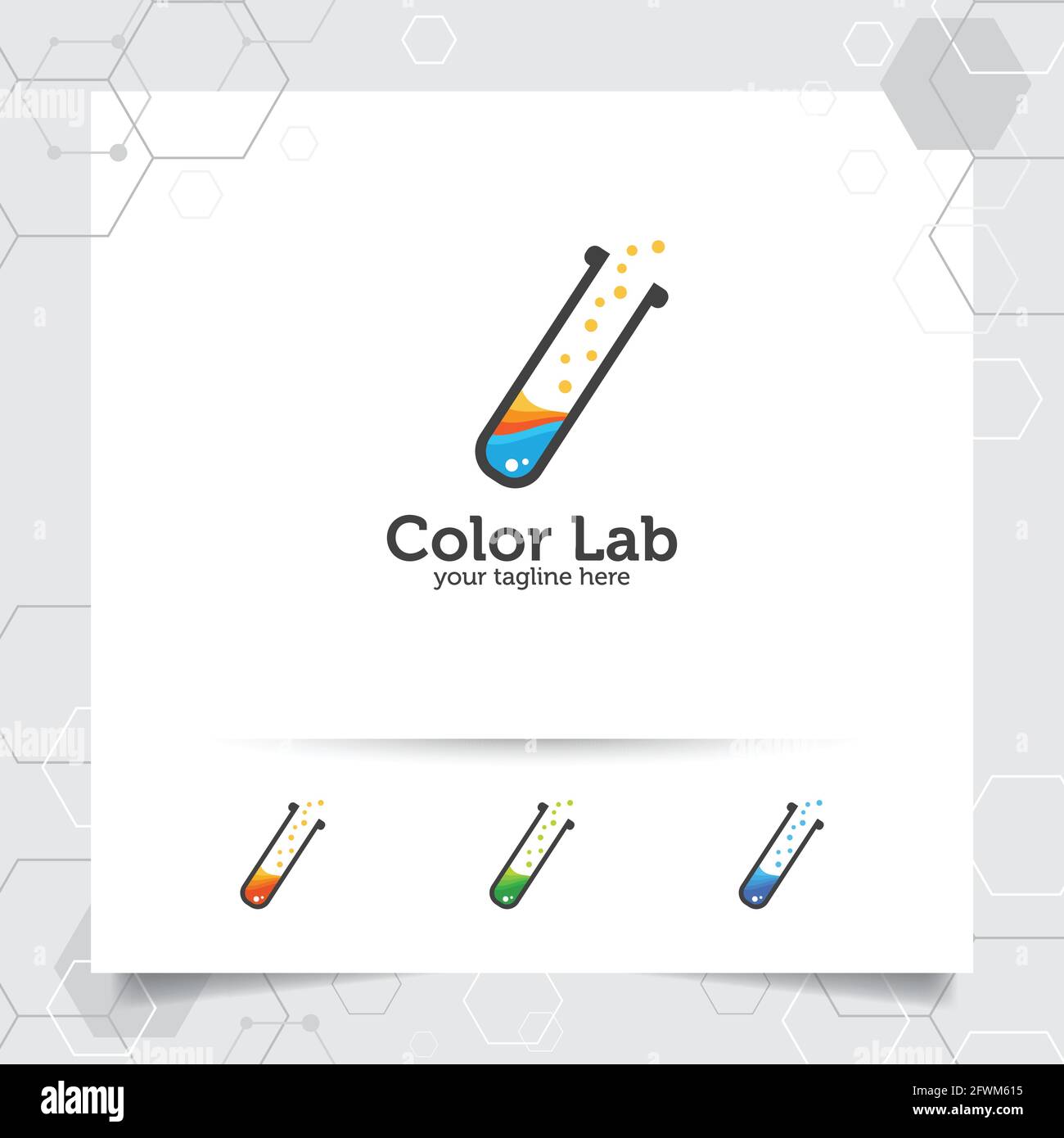 Vector Laboratory Chemical Medical Test Logo Icon Lab Free