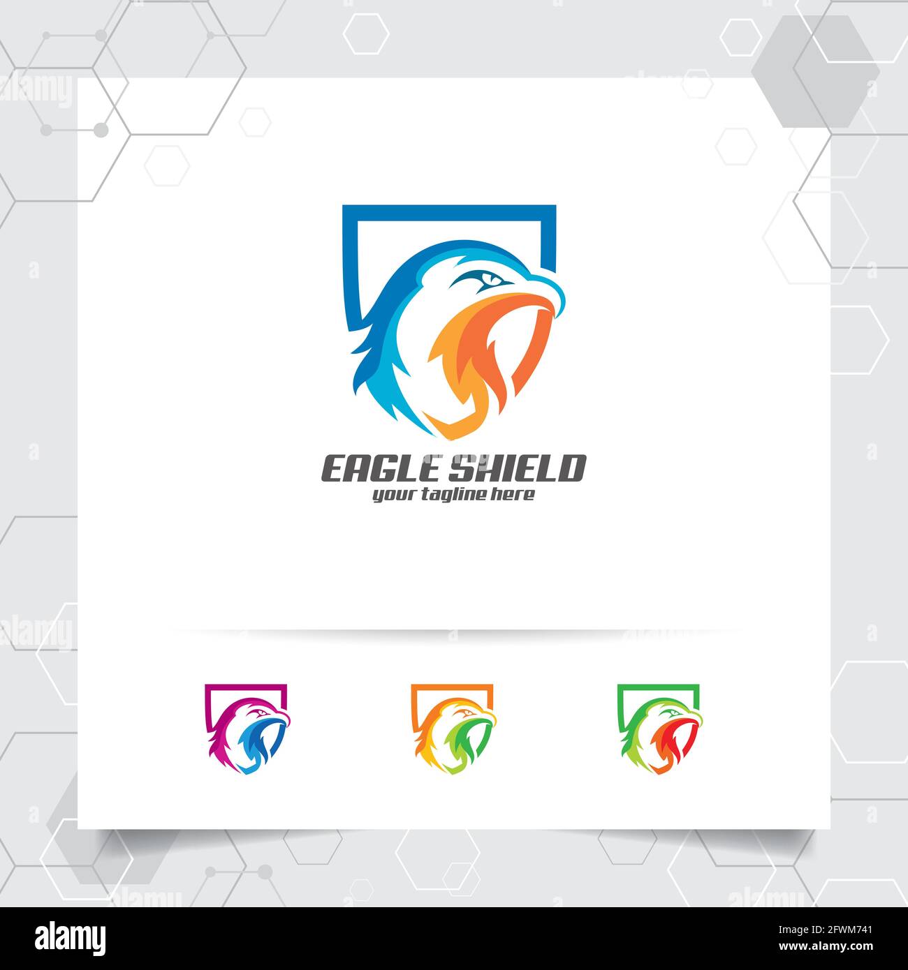 Eagle security logo hi-res stock photography and images - Alamy