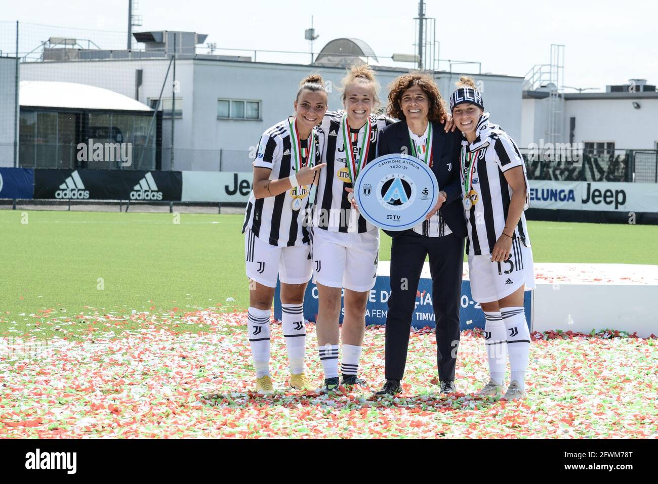 Aurora Galli, Arianna Caruso, Rita Guarino and Lisa Boattin of Juventus ...