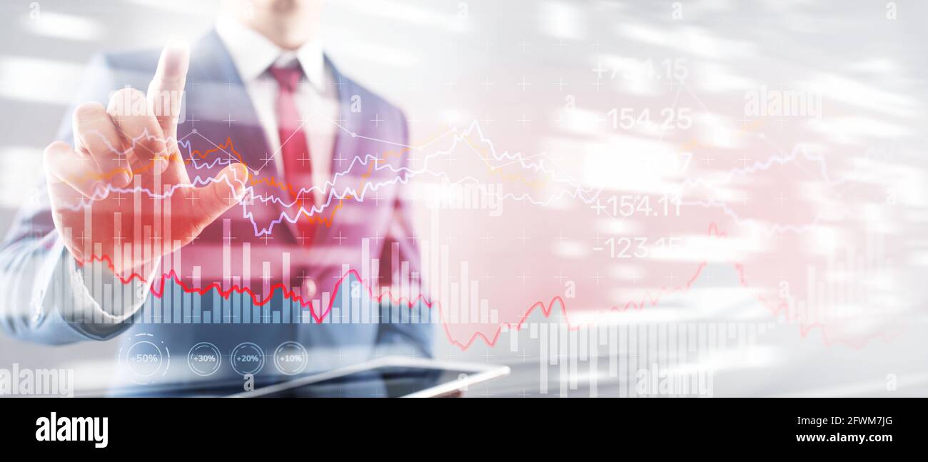 Business Graph Stock Market chart Stock Photo - Alamy