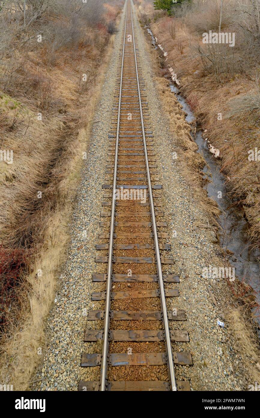 Rail track top down hi-res stock photography and images - Alamy