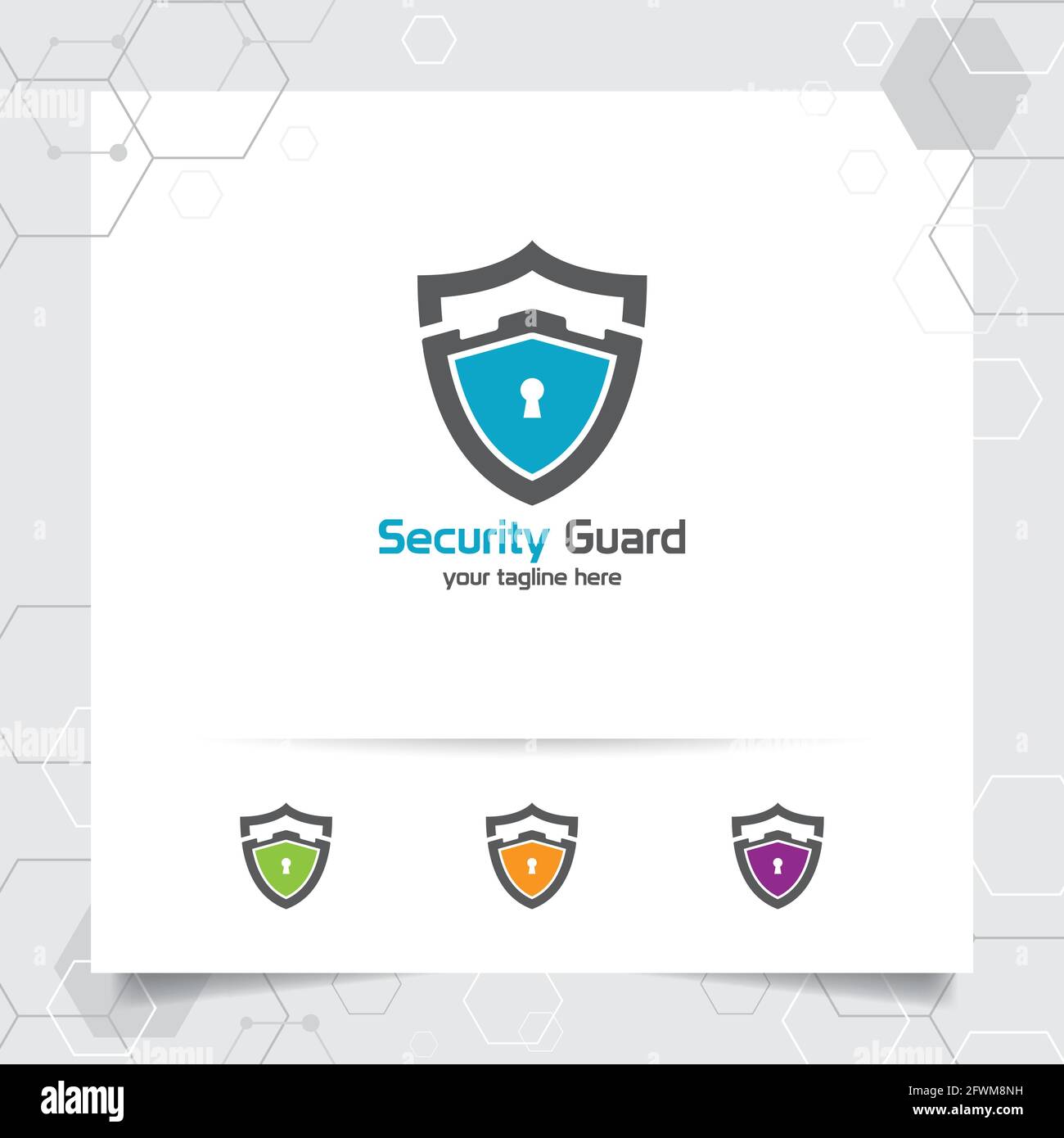 Security shield logo design with concept of protection shield vector ...