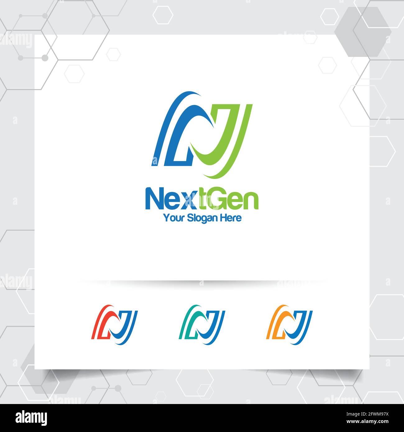 N bank logo Stock Vector Images - Alamy