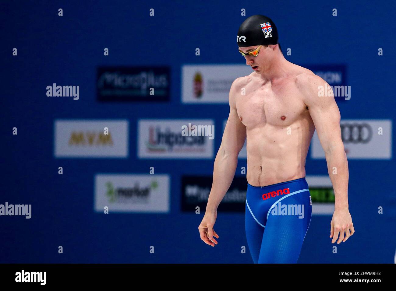 BUDAPEST, HUNGARY - MAY 23: Benjamin Proud of Great Britain competing ...