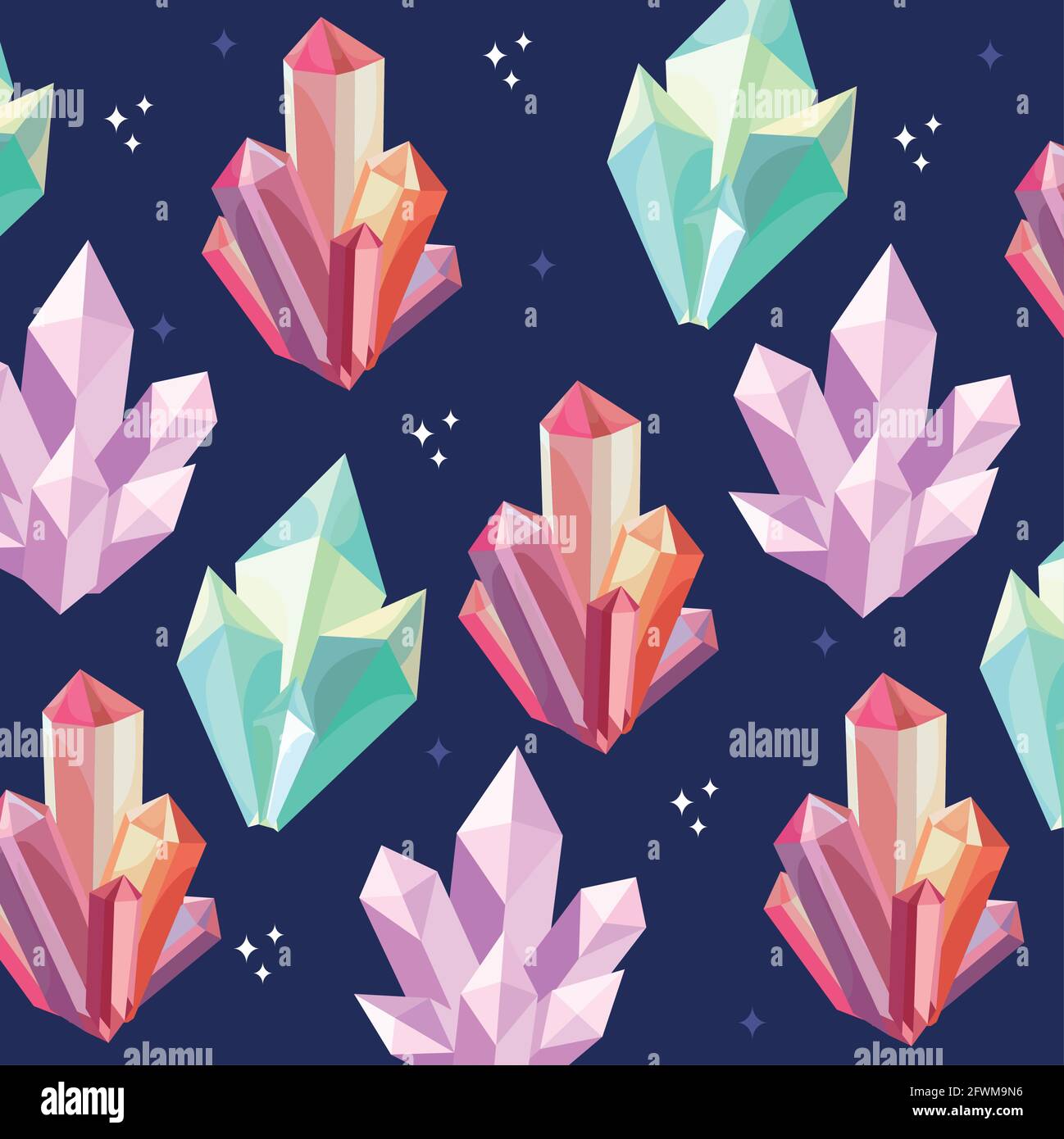 pattern of crystals Stock Vector Image & Art - Alamy