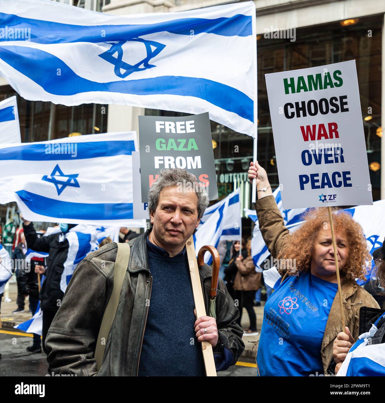 Pro israel demonstration hi-res stock photography and images - Alamy
