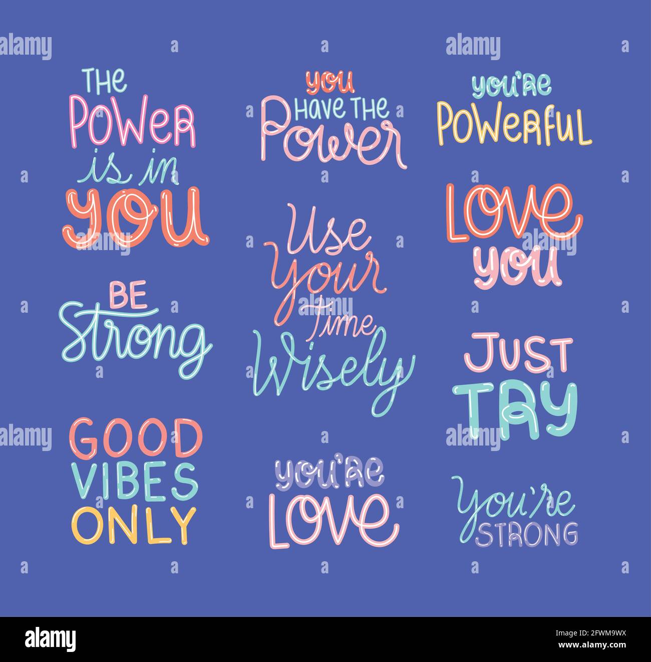 doodle motivation set Stock Vector Image & Art - Alamy