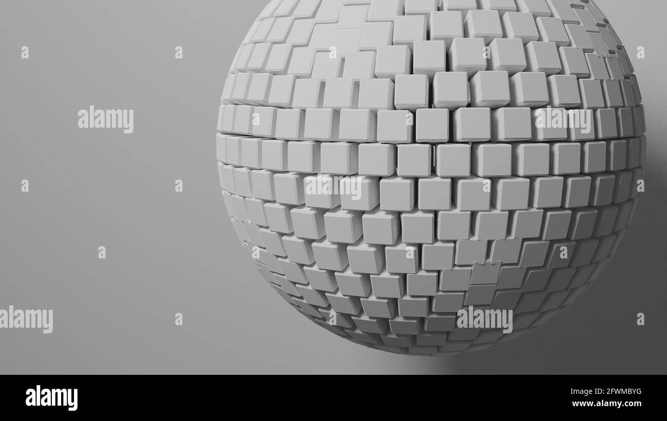 3D Illustration of white sphere with space for your copy Stock Photo ...
