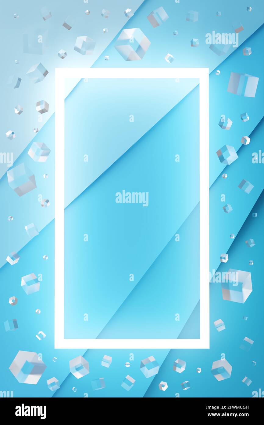 3d rectangle illustration hi-res stock photography and images - Alamy