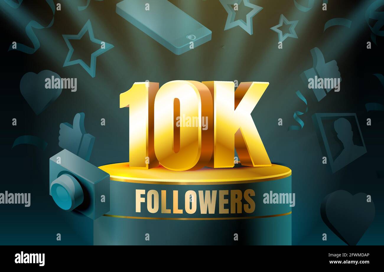 Thank you followers peoples, 10k online social group, happy banner ...