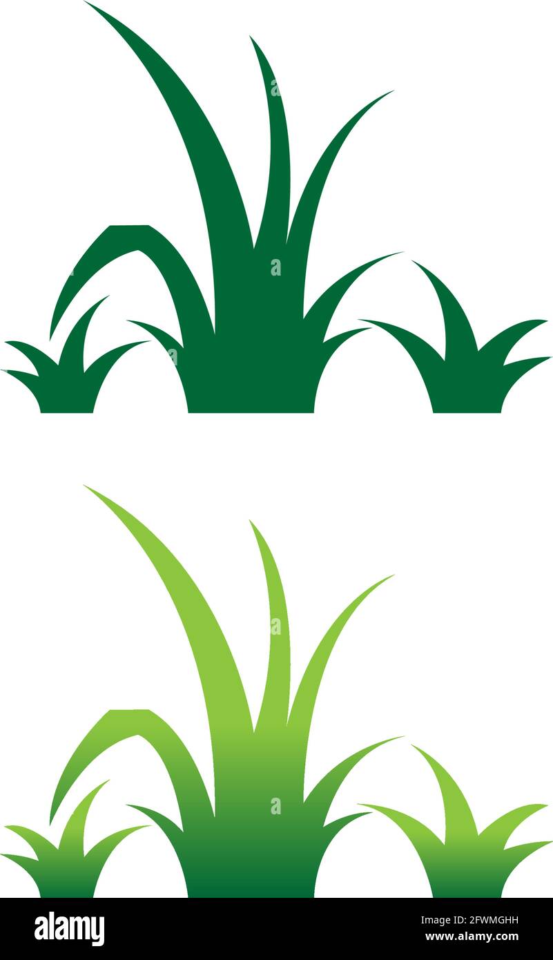 Natural Grass icon logo design vector template illustration Stock ...