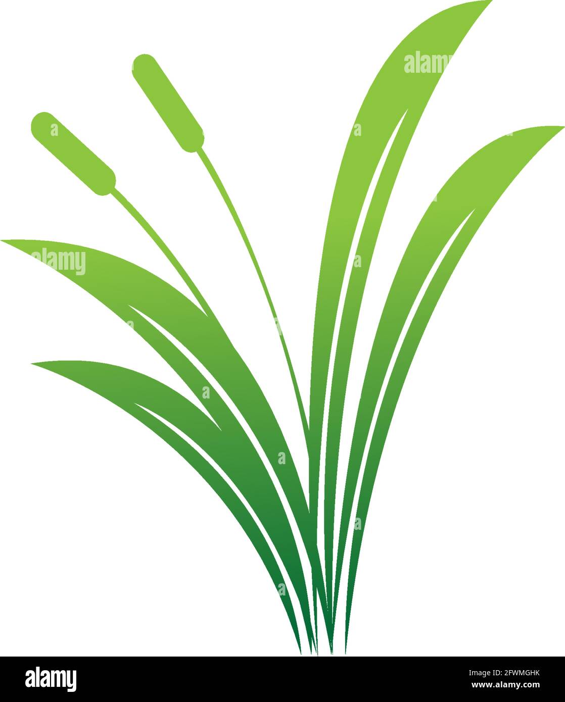 Natural Grass icon logo design vector template illustration Stock ...