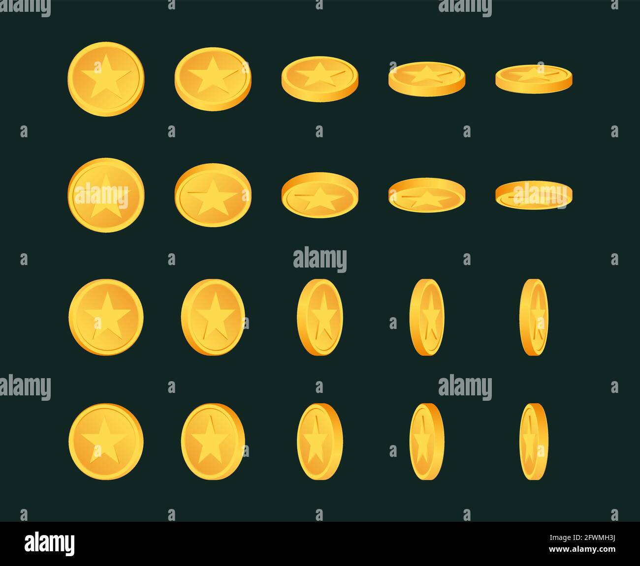 Star coins hi-res stock photography and images - Alamy