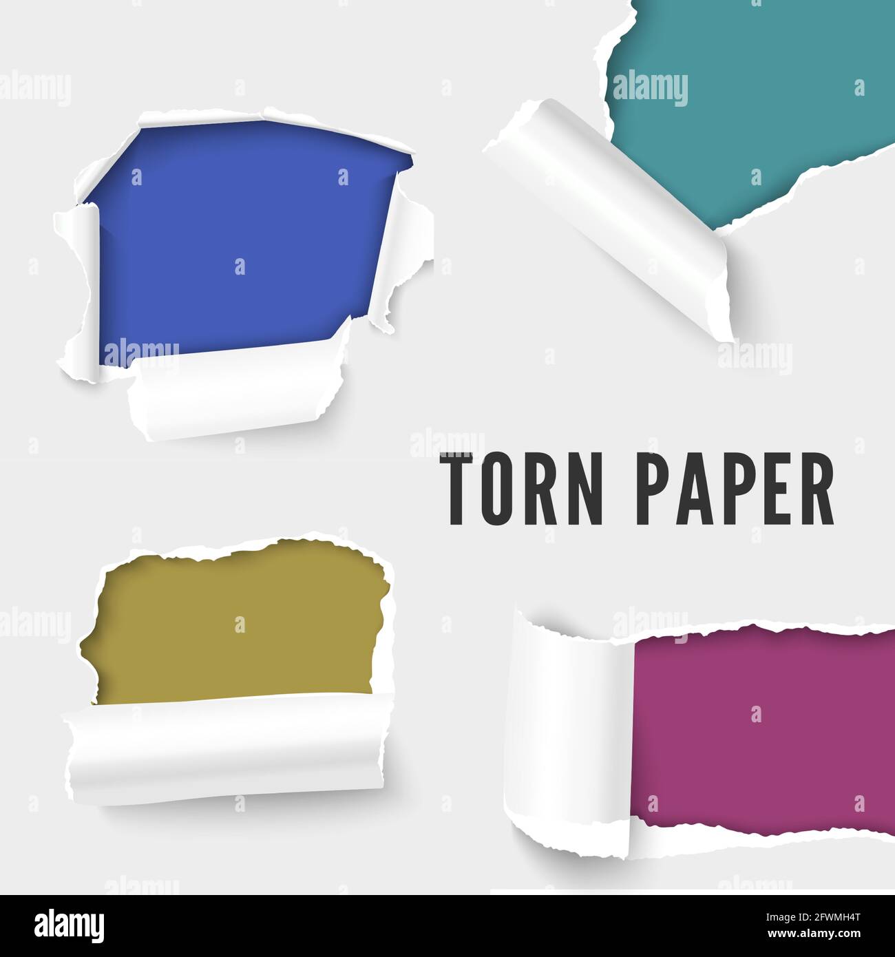 Torn Paper Vector Brush