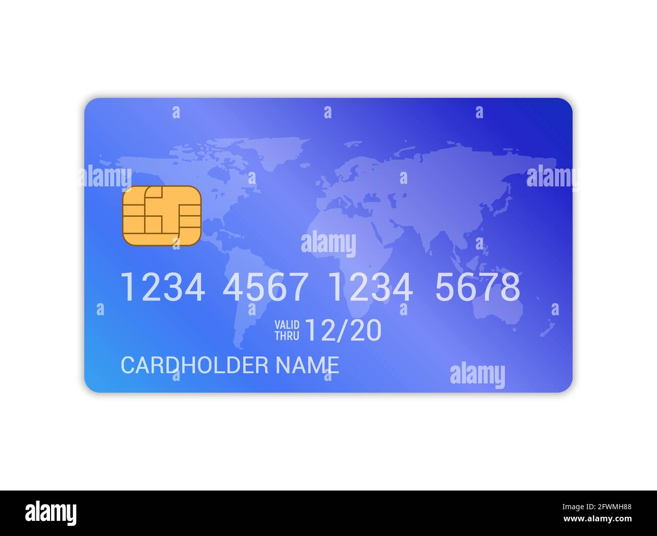Debit credit card bank design template realistic icon Stock Vector ...