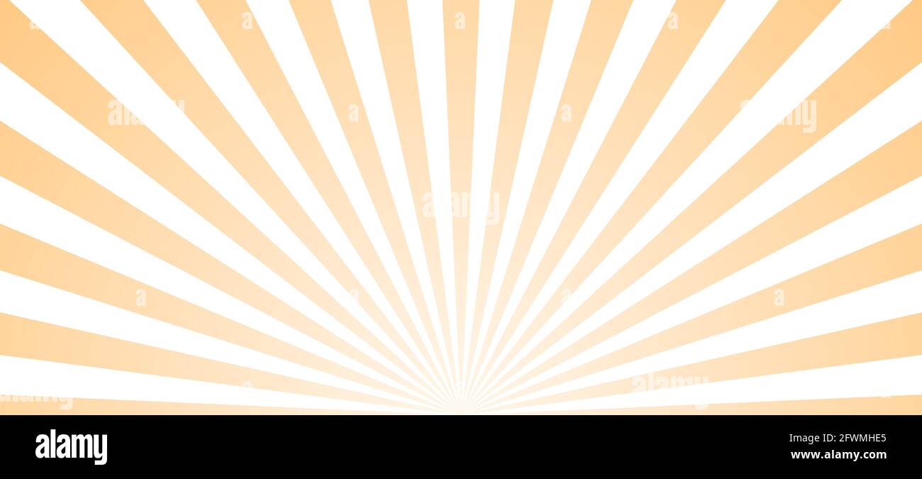 Sun ray retro background vector burst light. Sunrise or sunset retro ...