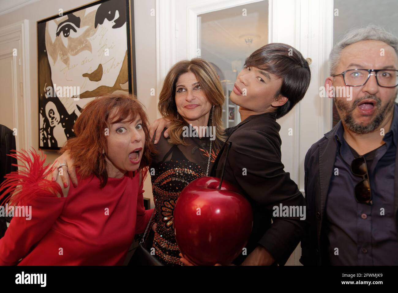 Paris, France. 22nd May, 2021. Sylvie Malys, Anath Compagnon and Jeremy ...