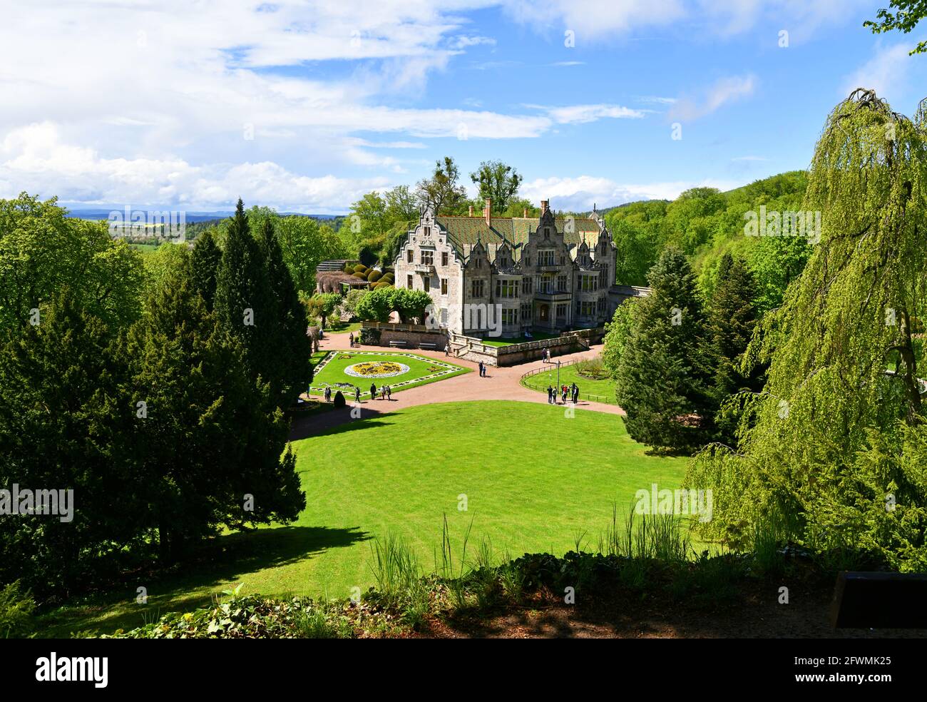 Altenstein Castle Park in Thuringia Stock Photo - Alamy