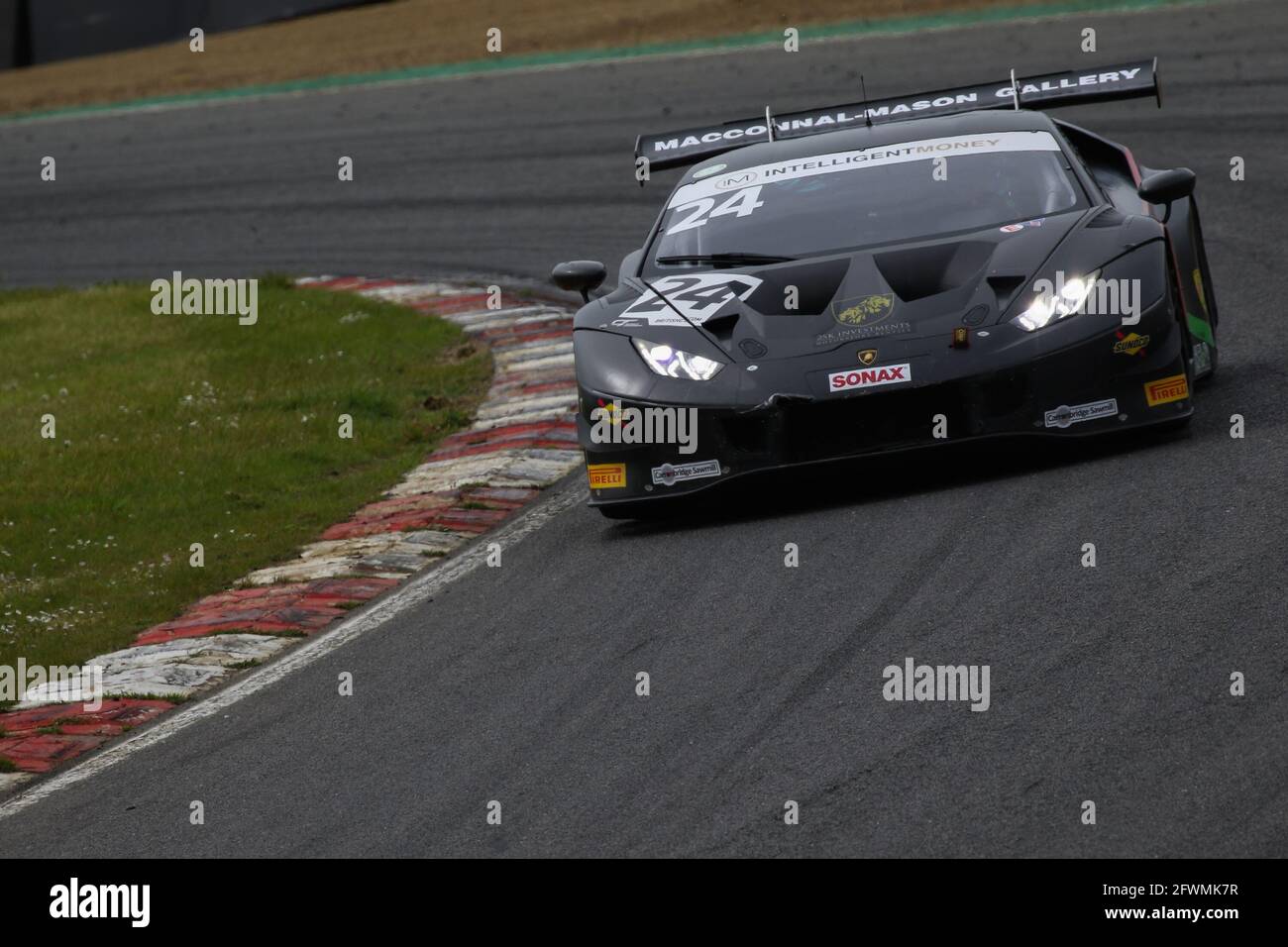 Longfield, UK. 23rd May, 2021. Simon Green Motorsport (#24) Lamborghini ...