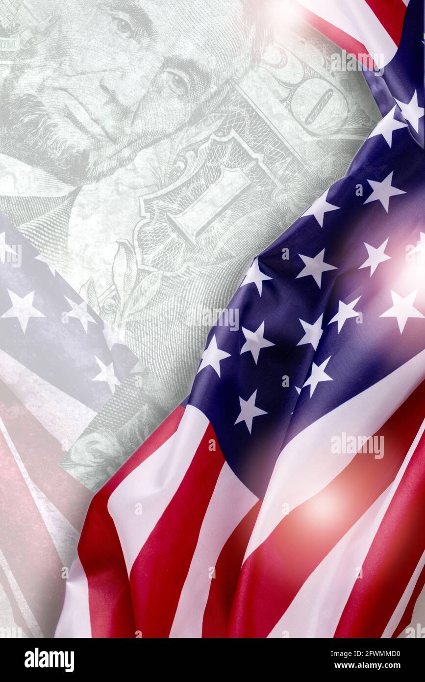 Usa Flag Background For Poster
