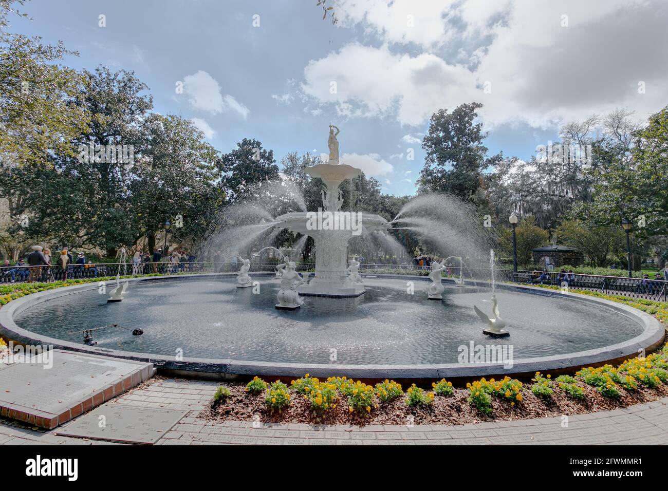 Forsyth Fountain Spring 2021 Stock Photo - Alamy