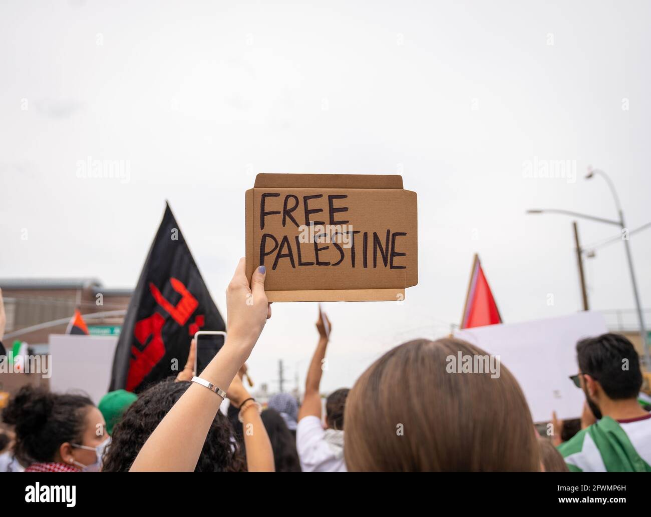 Free Palestine Rally in Queens in light of the ongoing escalating ...