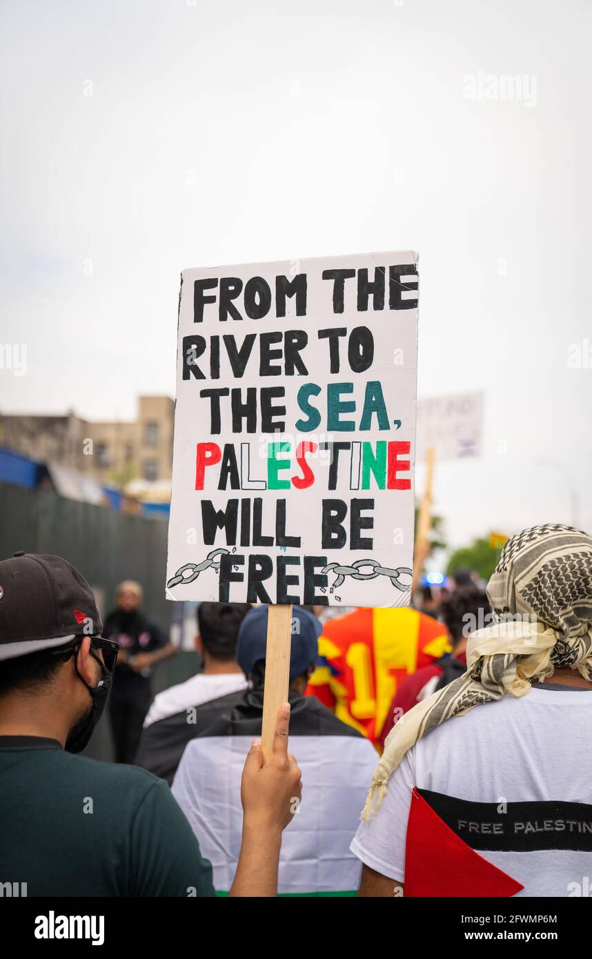 Free Palestine Rally in Queens in light of the ongoing escalating ...